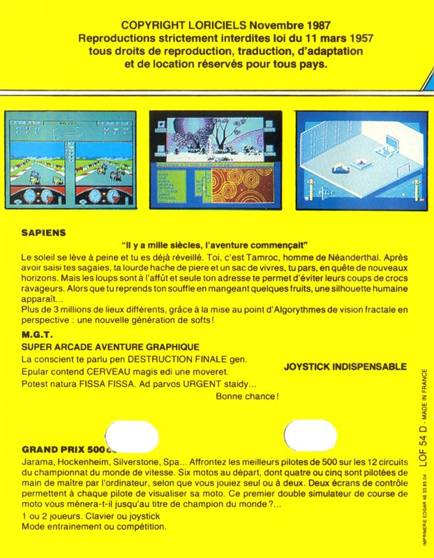 500 cc Grand Prix / M.G.T. / Sapiens cover or packaging material ...