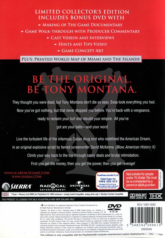Scarface: The World Is Yours (Collector's Edition) cover or packaging ...