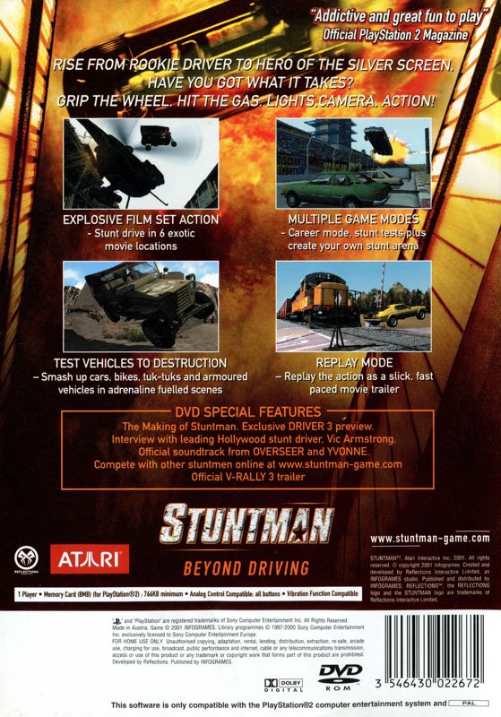 Stuntman cover or packaging material - MobyGames