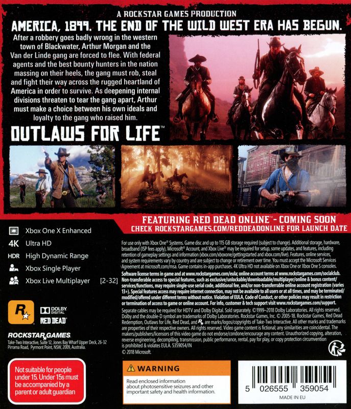Red Dead Redemption II cover or packaging material - MobyGames