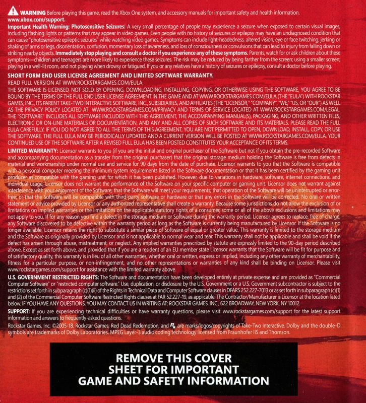 Red Dead Redemption II cover or packaging material - MobyGames