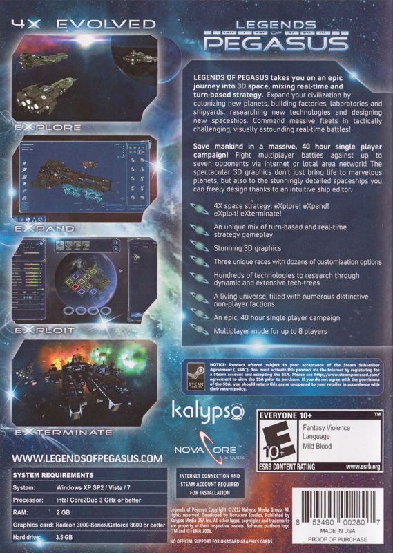 Legends of Pegasus cover or packaging material - MobyGames