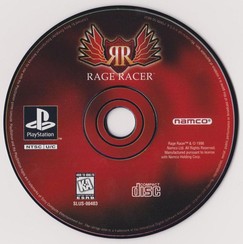 Rage Racer cover or packaging material - MobyGames