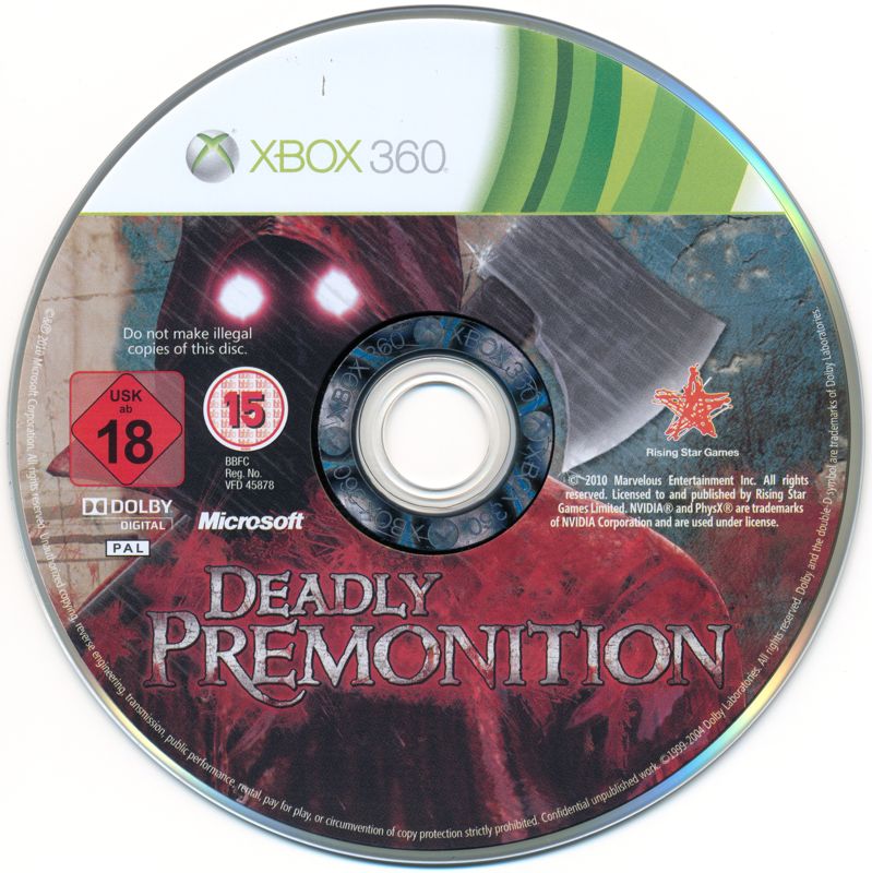 Deadly Premonition cover or packaging material - MobyGames