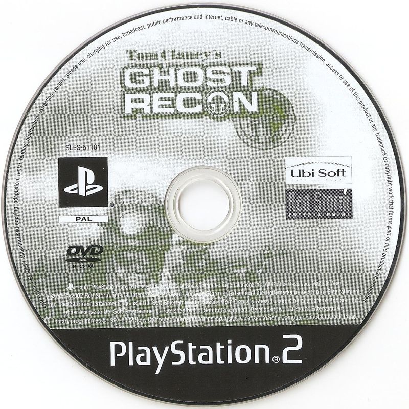 Tom Clancy's Ghost Recon cover or packaging material - MobyGames