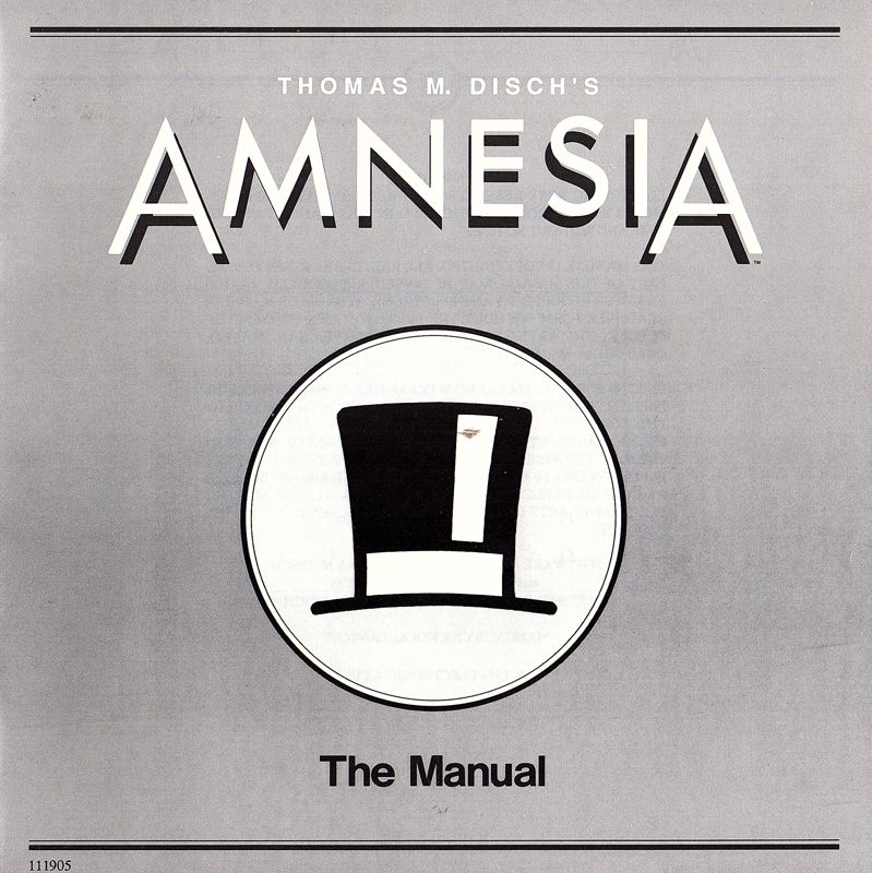 Amnesia cover or packaging material - MobyGames