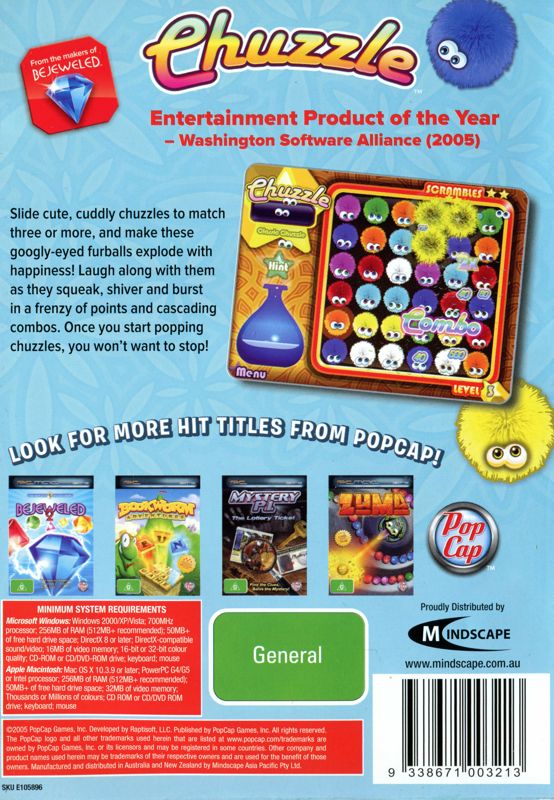 Chuzzle: Deluxe cover or packaging material - MobyGames