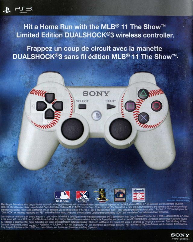 MLB 11: The Show cover or packaging material - MobyGames