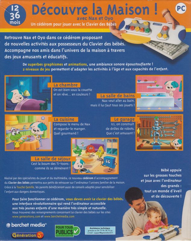 Découvre la maison ! avec Nax et Oyo cover or packaging material ...