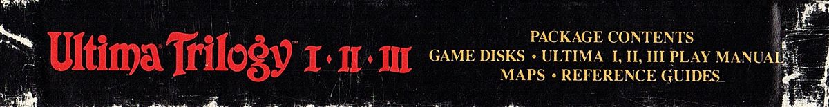 Ultima Trilogy: I ♦ II ♦ III cover or packaging material - MobyGames