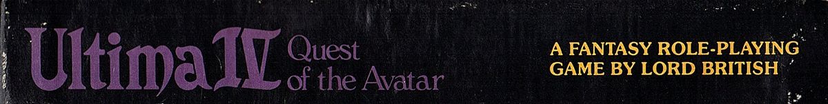 Ultima IV: Quest of the Avatar cover or packaging material - MobyGames