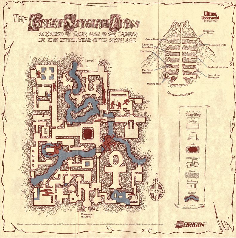 Ultima Underworld: The Stygian Abyss cover or packaging material - MobyGames