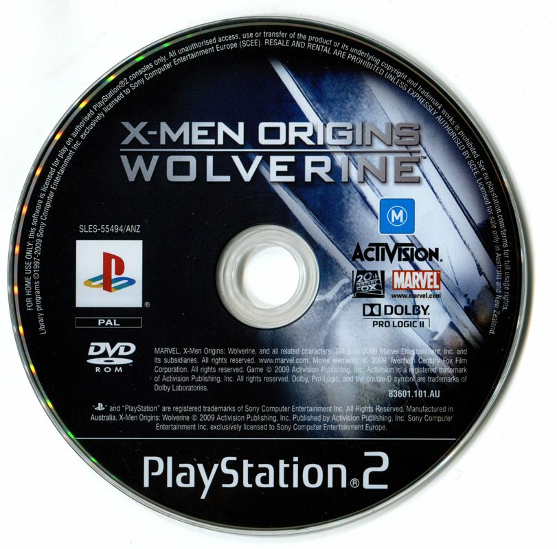 X-Men Origins: Wolverine cover or packaging material - MobyGames