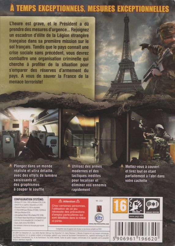 Code of Honor 3: Desperate Measures cover or packaging material - MobyGames