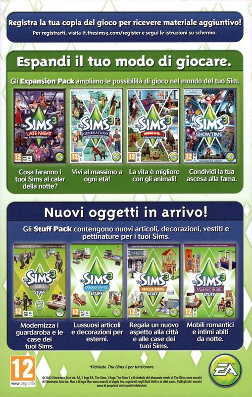 The Sims 3 cover or packaging material - MobyGames
