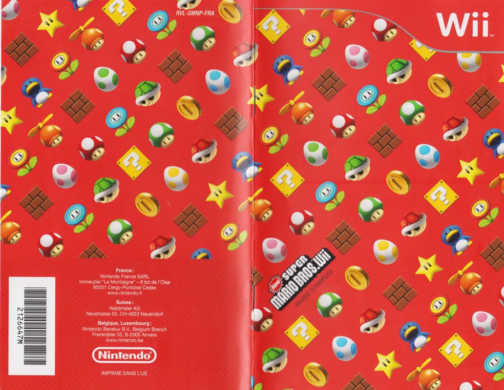 New Super Mario Bros. Wii cover or packaging material - MobyGames