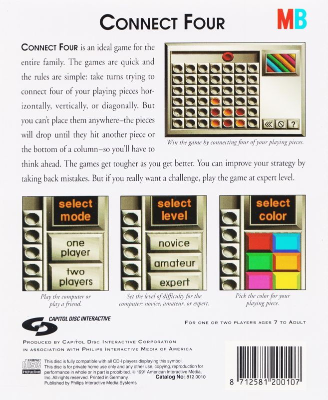 Connect Four cover or packaging material - MobyGames