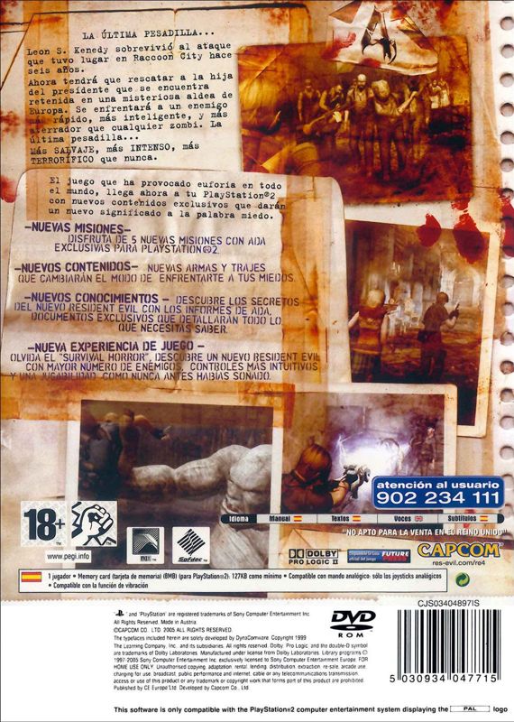 Resident Evil 4 cover or packaging material - MobyGames