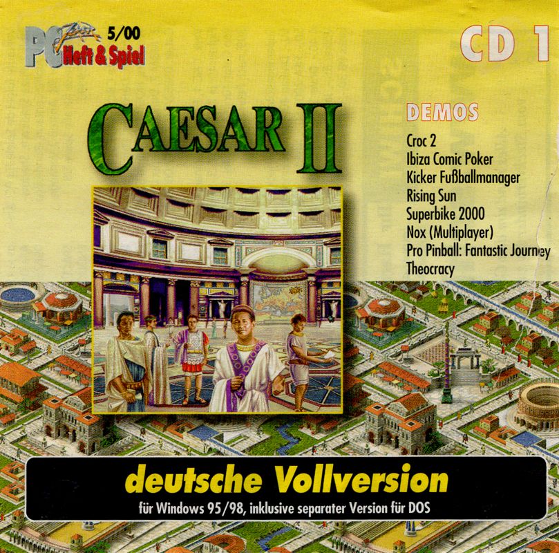 Caesar II cover or packaging material - MobyGames