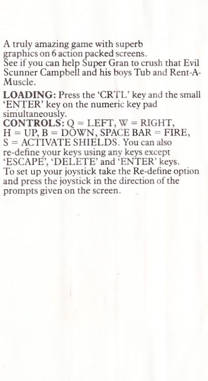 Super Gran cover or packaging material - MobyGames