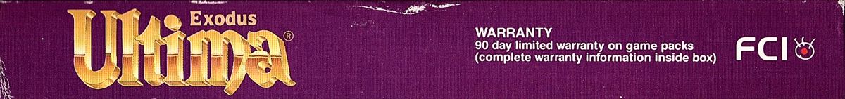 Exodus: Ultima III cover or packaging material - MobyGames