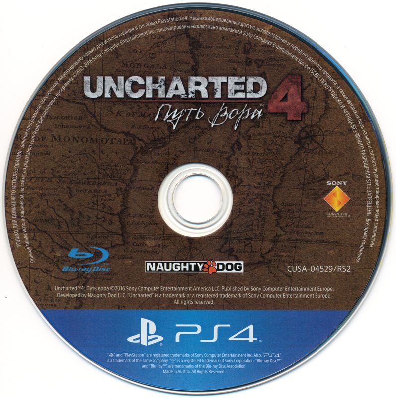 Uncharted 4: A Thief's End cover or packaging material - MobyGames