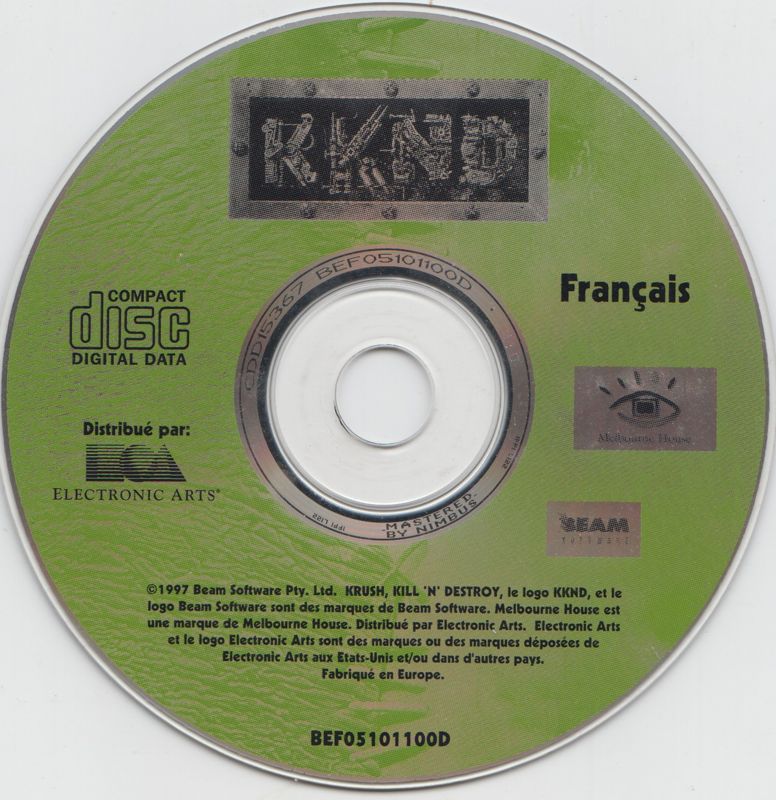 KKND: Krush Kill 'N Destroy cover or packaging material - MobyGames