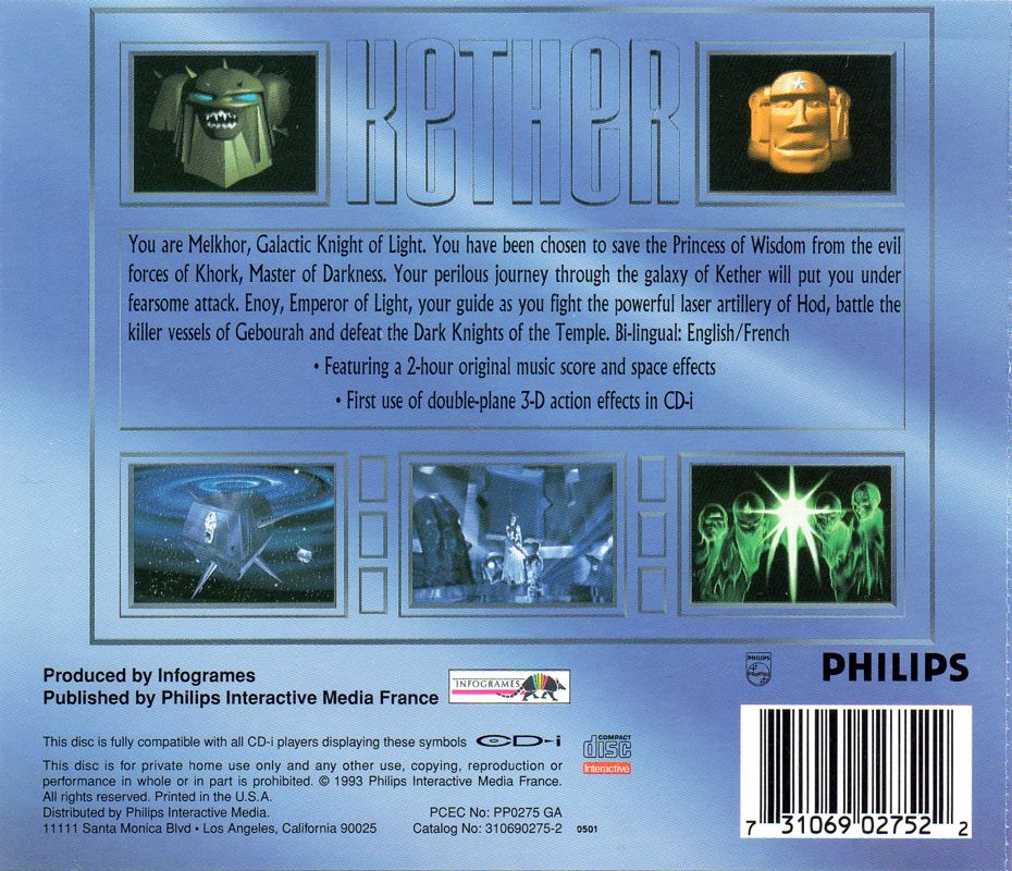 Kether cover or packaging material - MobyGames