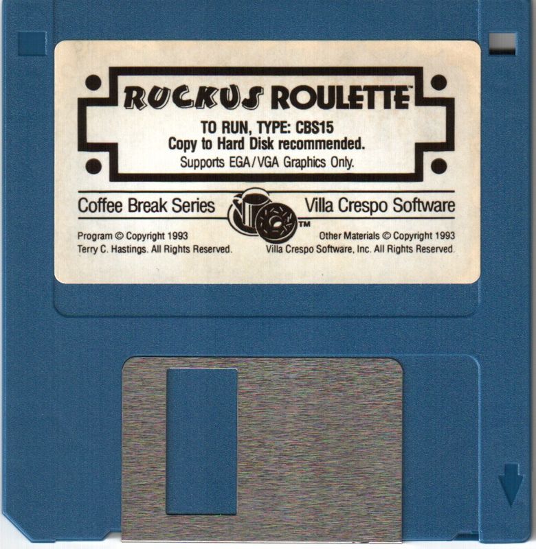 Ruckus Roulette cover or packaging material - MobyGames