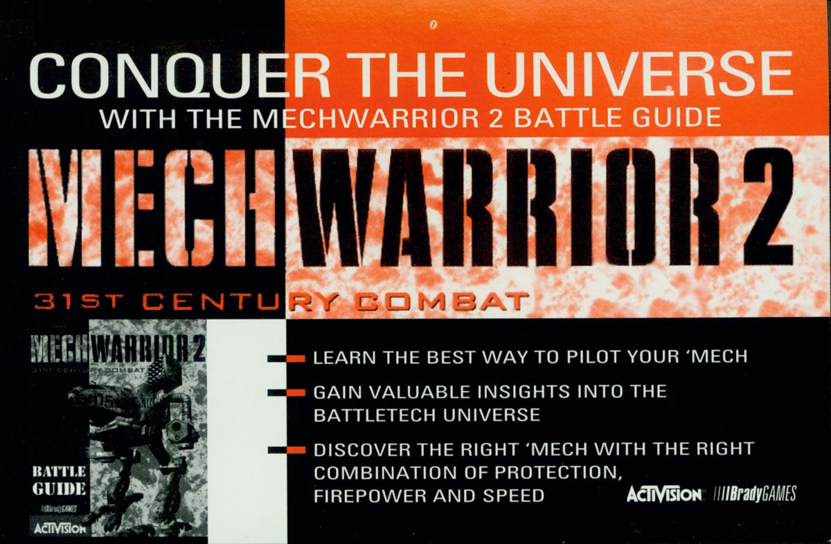 MechWarrior 2: 31st Century Combat cover or packaging material - MobyGames