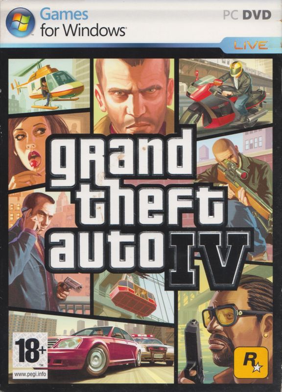 Grand Theft Auto IV cover or packaging material - MobyGames