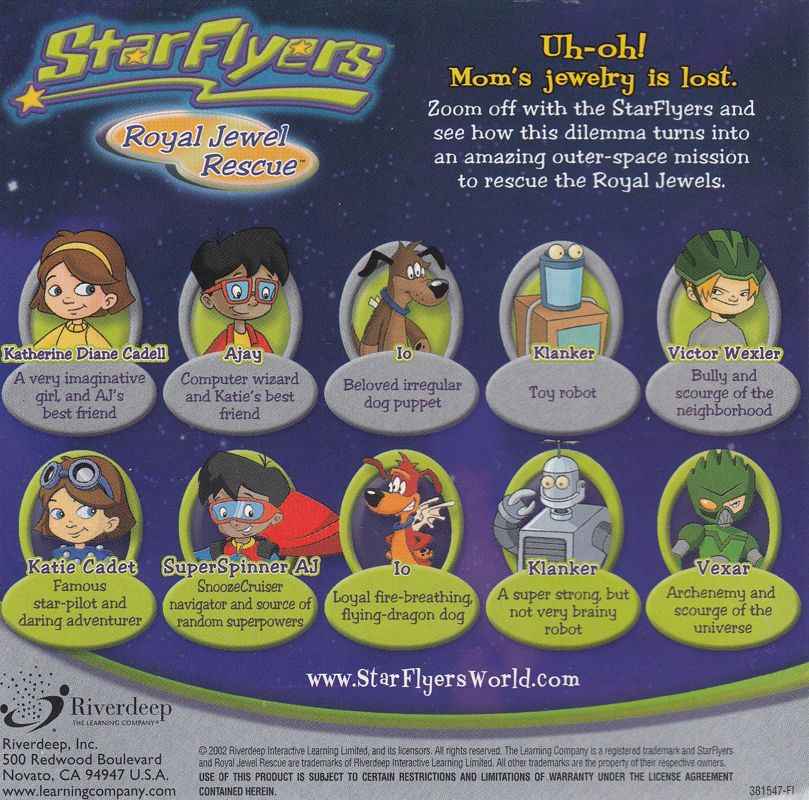 StarFlyers: Royal Jewel Rescue cover or packaging material - MobyGames