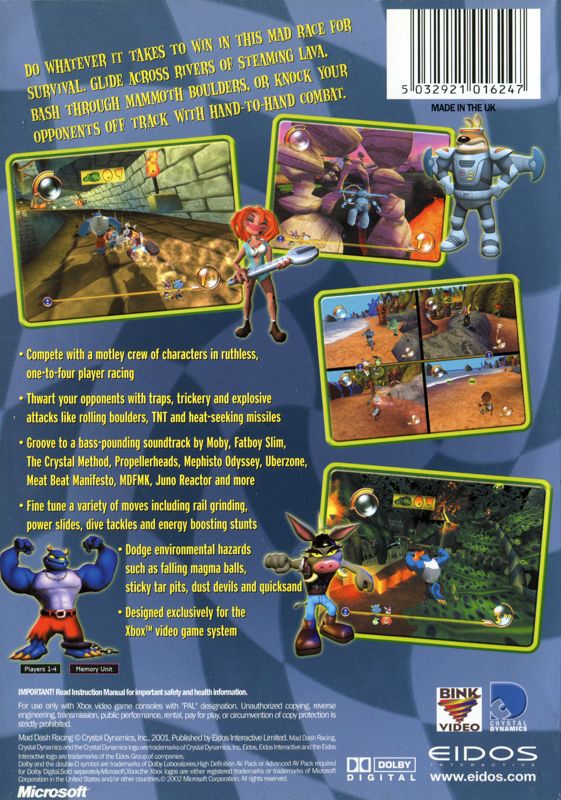 Mad Dash Racing cover or packaging material - MobyGames