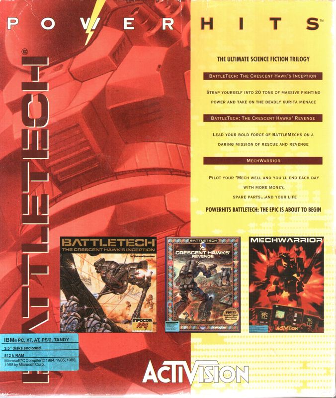 PowerHits: BattleTech cover or packaging material - MobyGames
