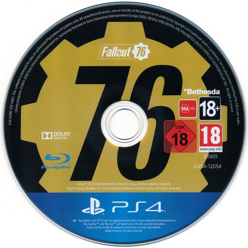 Fallout 76 cover or packaging material - MobyGames