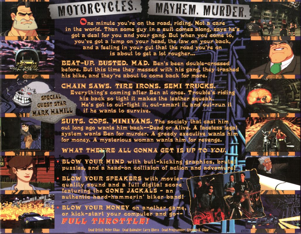 Full Throttle cover or packaging material - MobyGames