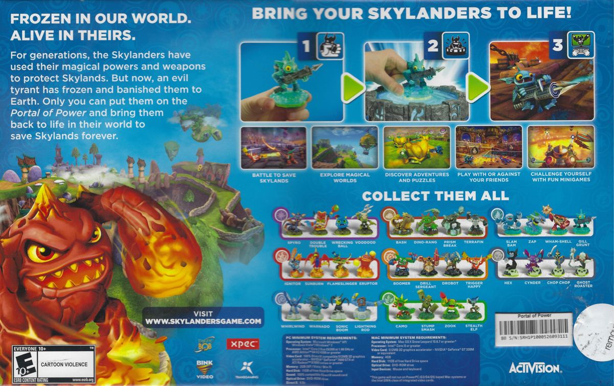 Skylanders: Spyro's Adventure cover or packaging material - MobyGames