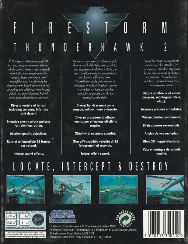 Thunderstrike 2 cover or packaging material - MobyGames