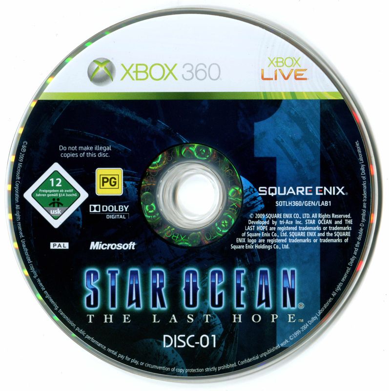 Star Ocean: The Last Hope cover or packaging material - MobyGames