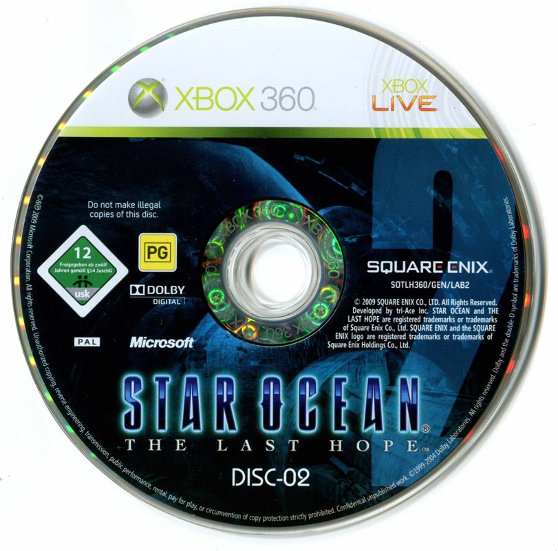 Star Ocean: The Last Hope cover or packaging material - MobyGames