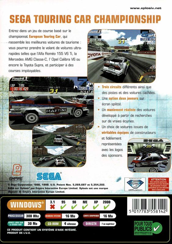 SEGA Touring Car Championship cover or packaging material - MobyGames