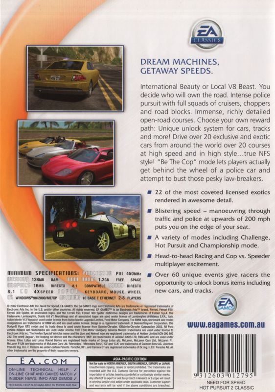 Need for Speed: Hot Pursuit 2 cover or packaging material - MobyGames