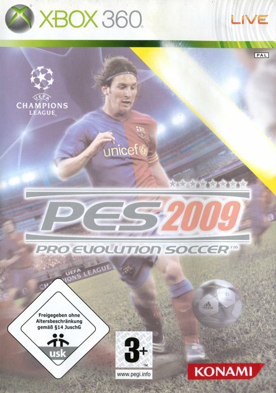 PES 2009: Pro Evolution Soccer cover or packaging material - MobyGames