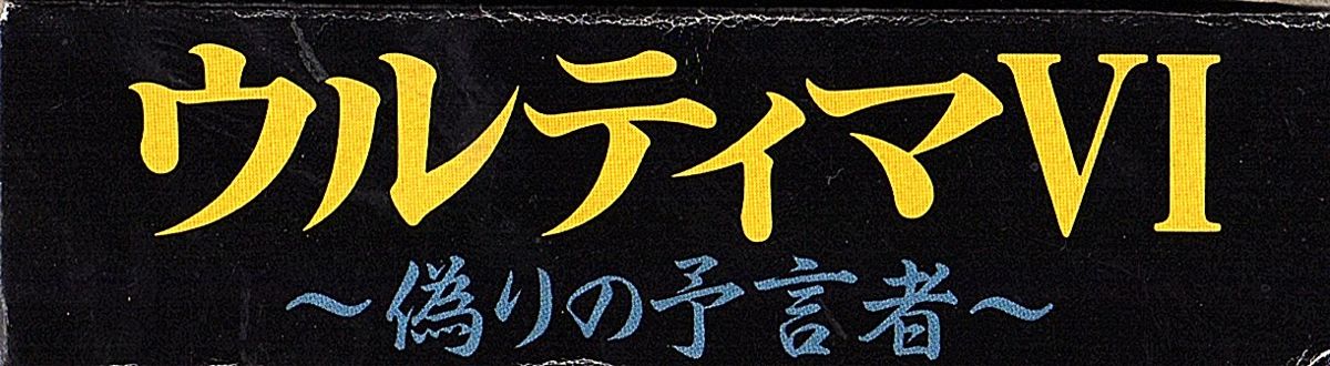 Ultima VI: The False Prophet cover or packaging material - MobyGames