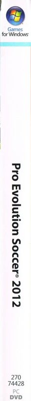PES 2012: Pro Evolution Soccer cover or packaging material - MobyGames