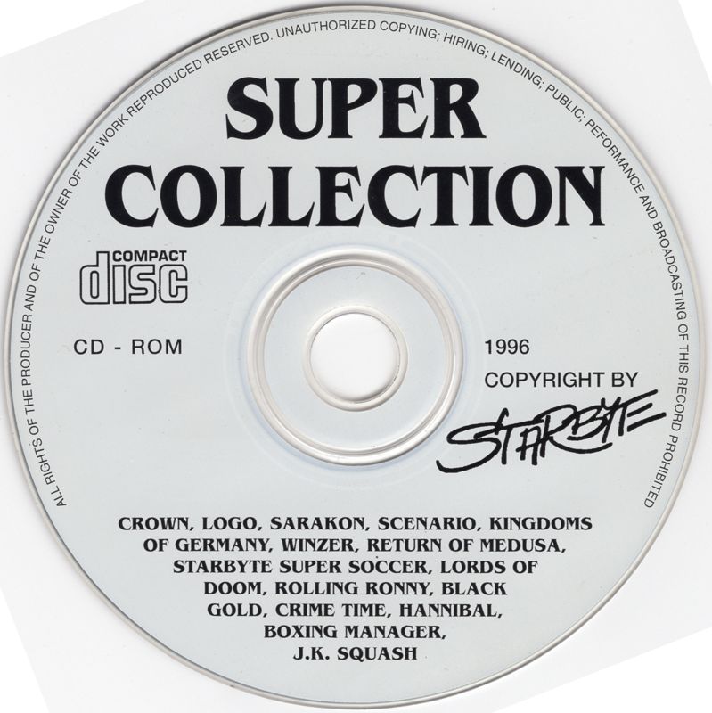 Super Collection cover or packaging material - MobyGames