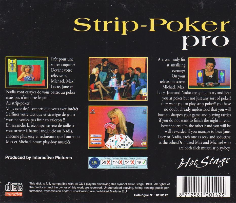 Strip-Poker Pro cover or packaging material - MobyGames