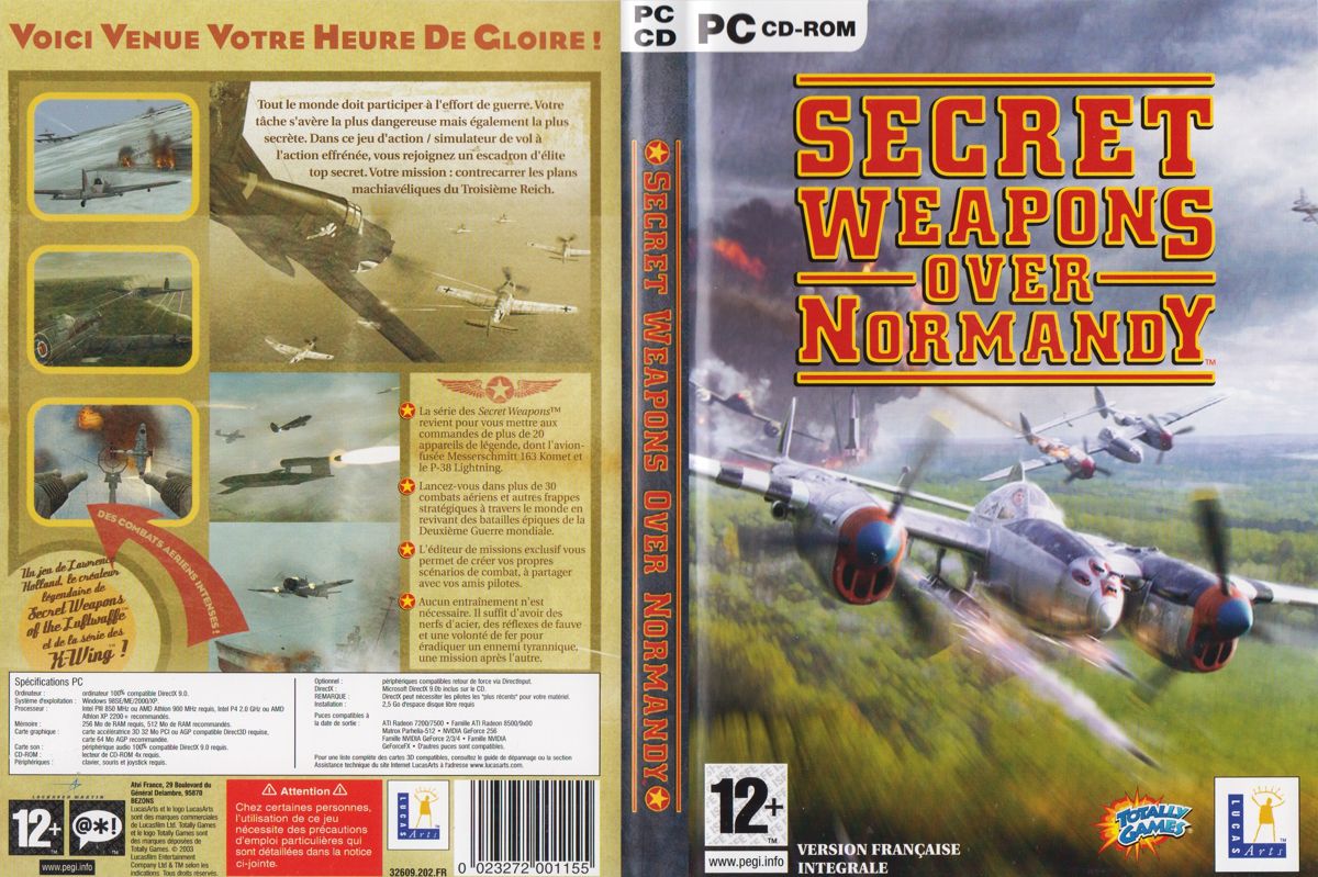 Secret Weapons Over Normandy cover or packaging material - MobyGames