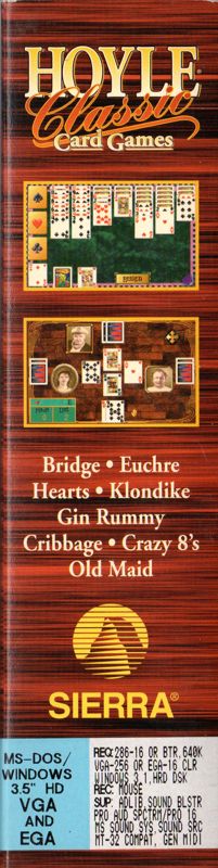 Hoyle Classic Card Games cover or packaging material - MobyGames