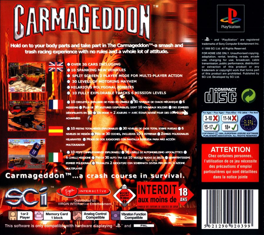 Carmageddon cover or packaging material - MobyGames